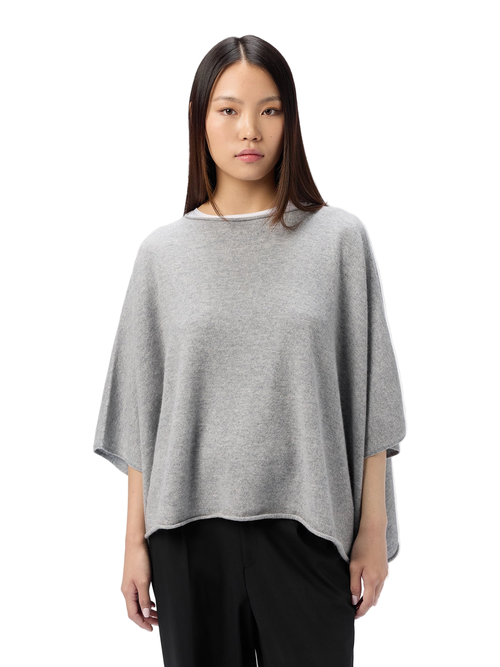 GOBI CASHMERE Gobi Cashmere Timeless Boat Neck Cashmere Poncho